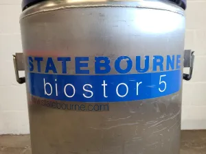 QP - Statebourne biostor 5 Liquid Nitrogen Cryogenic Storage Tank/Dewar Lab