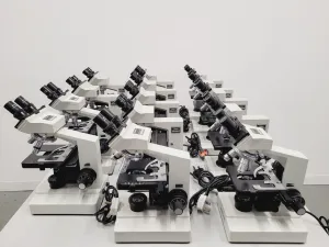 Job Lot of 14 Compound Microscopes 10 x Kyowa Unilux 12 | QP