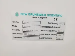 QP - New Brunswick Scientific U410 U410-86 ULT Ultra-Low Temperature ...